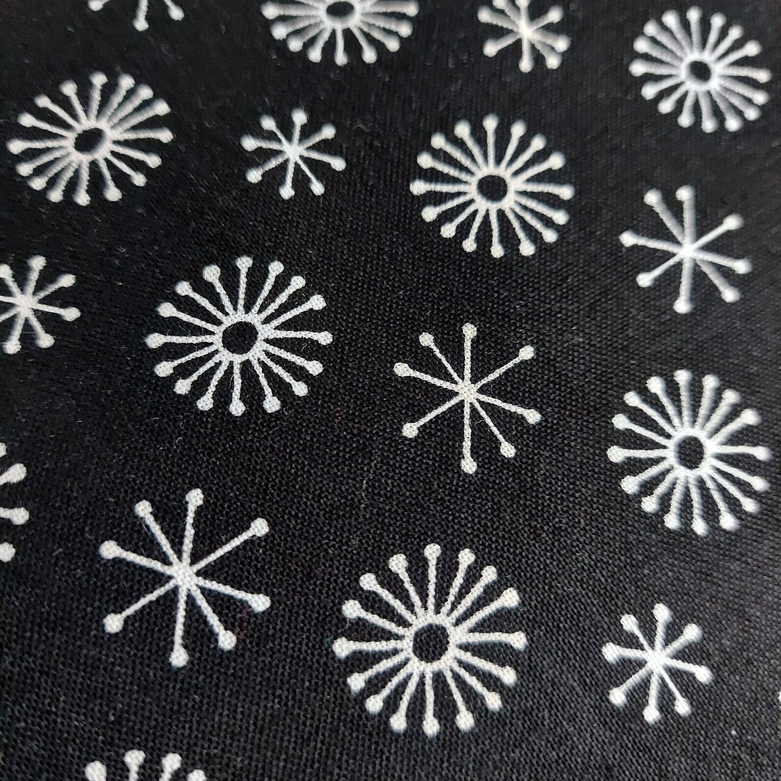 Cotton Fabric: Jacks Black and White Gramercy BTR7030 by Blank Quilting ...