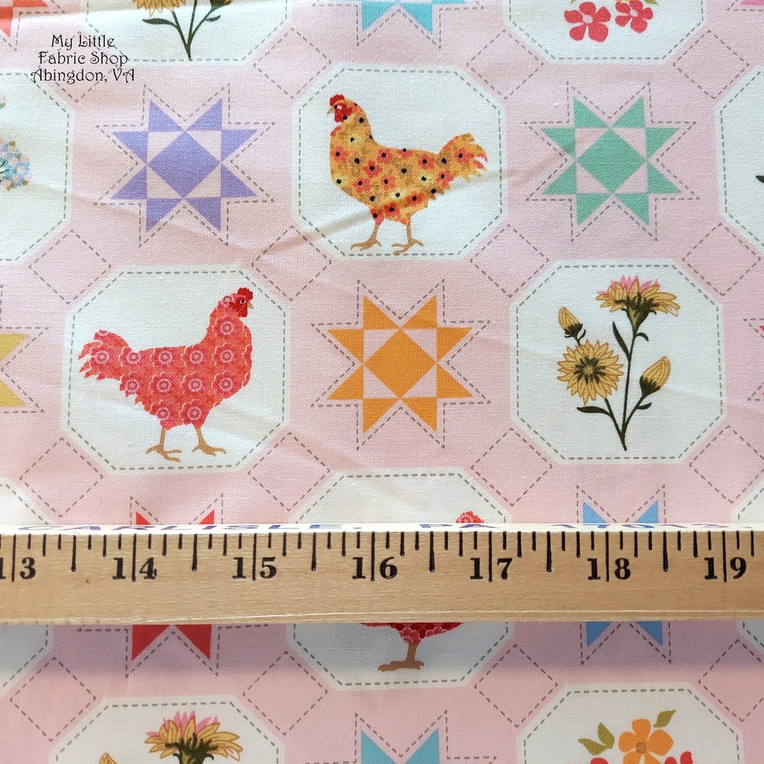 Quilted Countryside Pink Prairie Sisters Homestead PH23416 Cotton ...