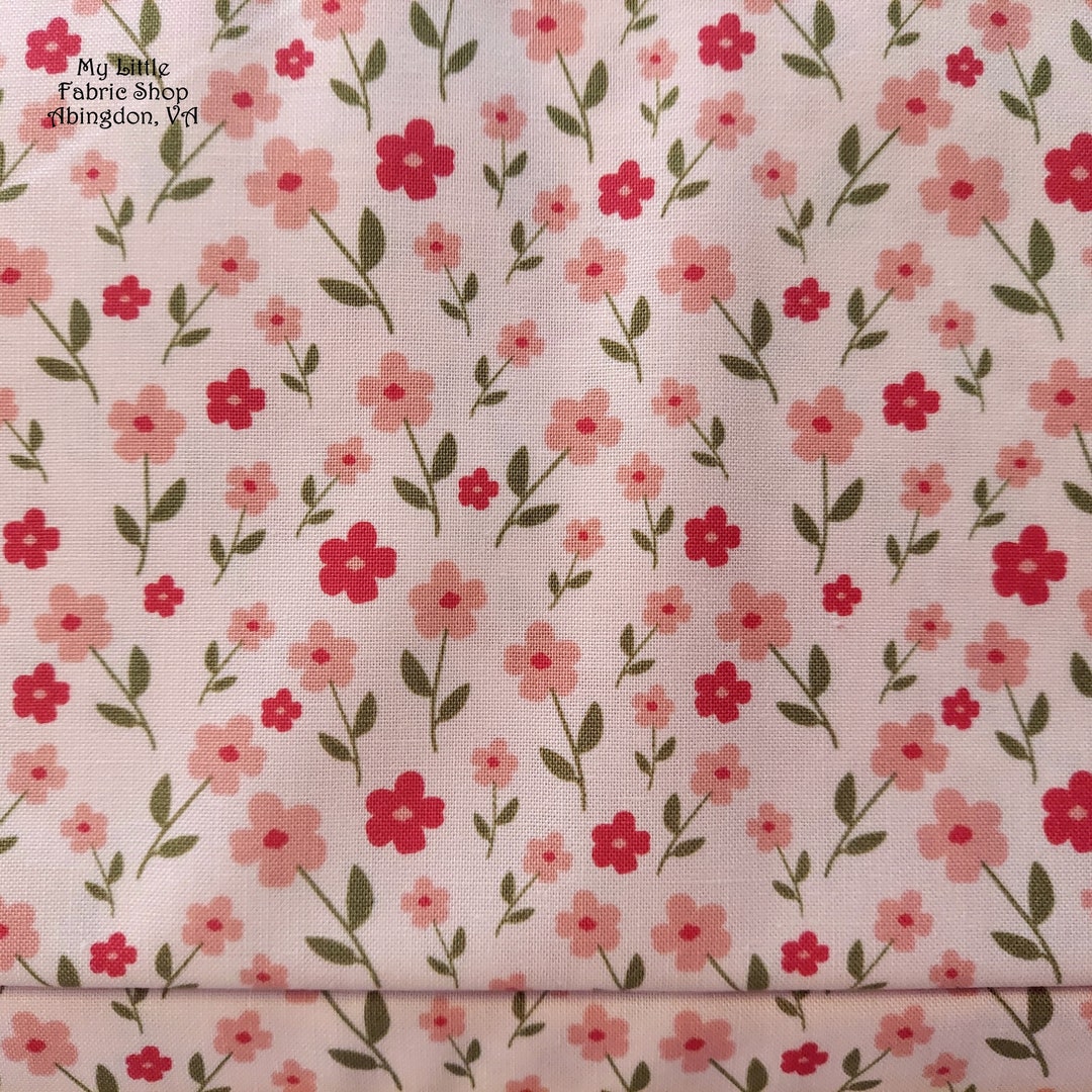 Wildflower Field Pink Prairie Sisters Homestead PH23428 Cotton Fabric ...