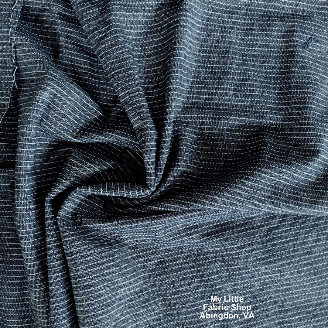 Jean Robert Kaufman à fines rayures, 5 oz, lavé SRK-20699-67 Tissu ...