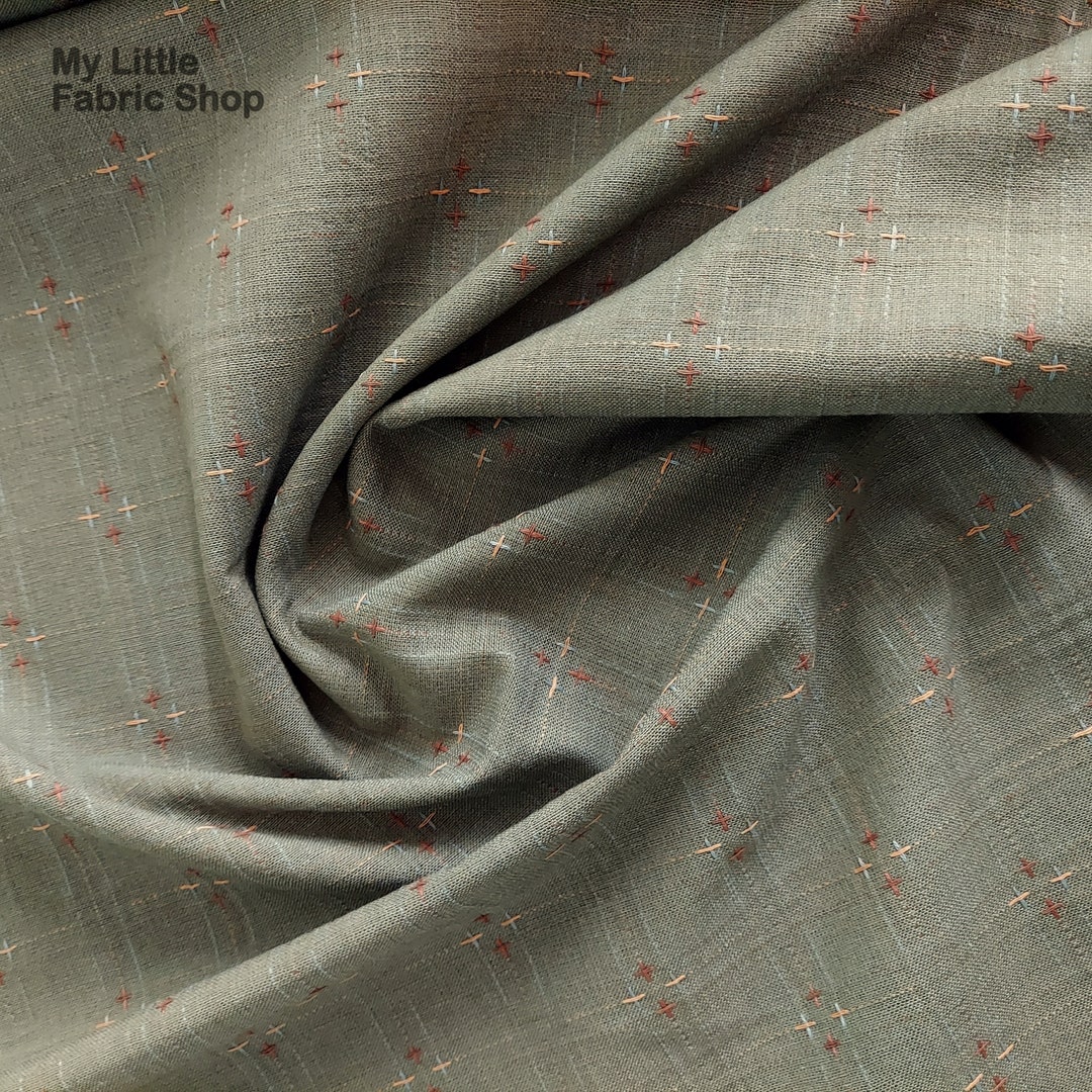 Hillside Green Nikko Indigo NI 4961 Diamond Textiles Yarn Dyed Cotton ...