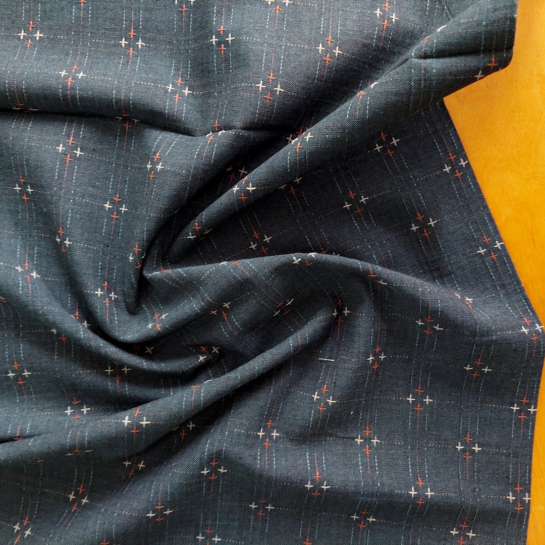 Indigo Blue Nikko Indigo NI 4962 Diamond Textiles Yarn Dyed Cotton ...