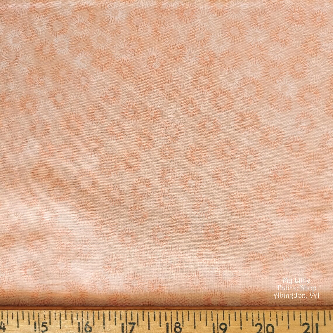 Cotton Fabric: Deconstructed Dandelions "hopscotch" Blush 3219 by RJR ...