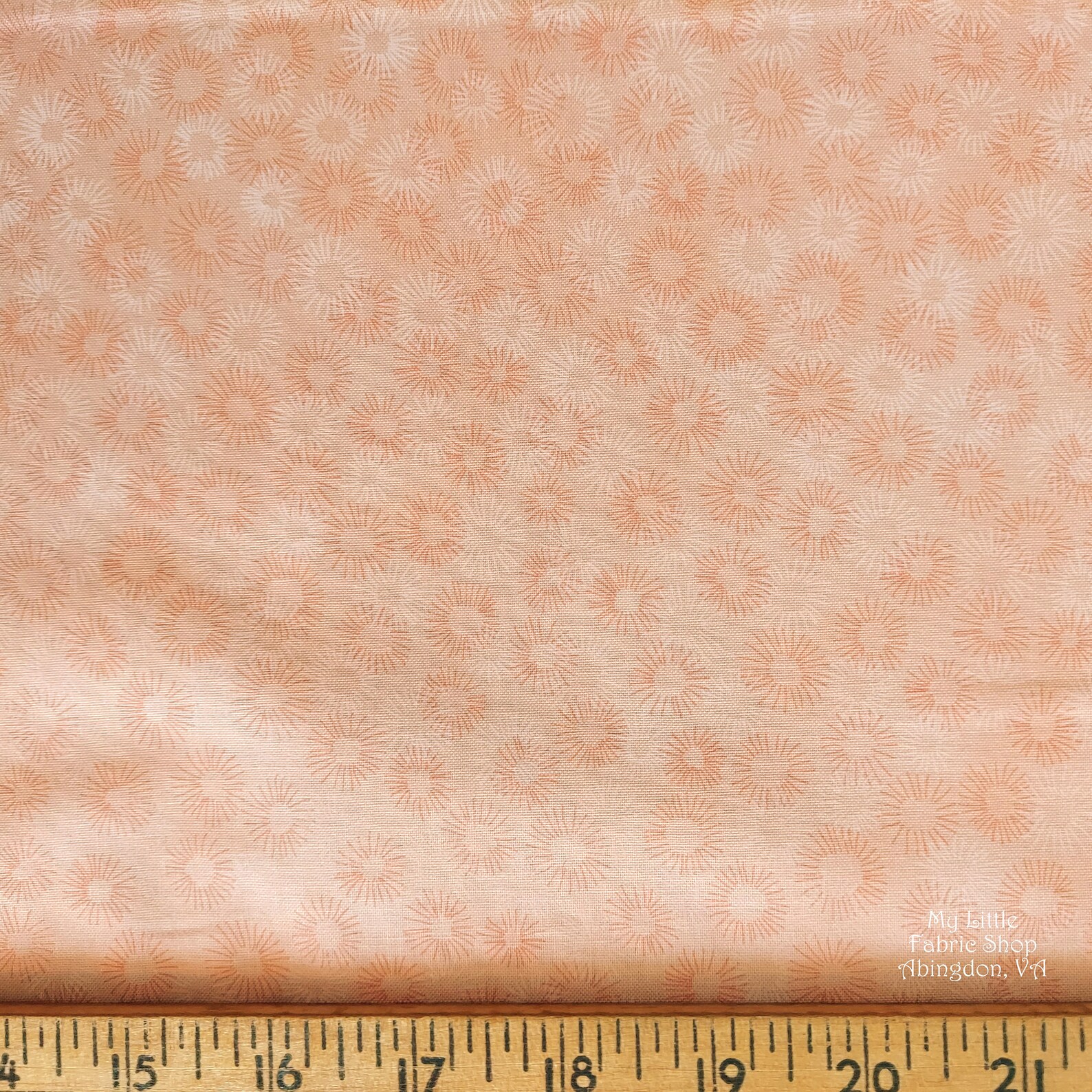 Cotton Fabric: Deconstructed Dandelions "hopscotch" Blush 3219 by RJR ...