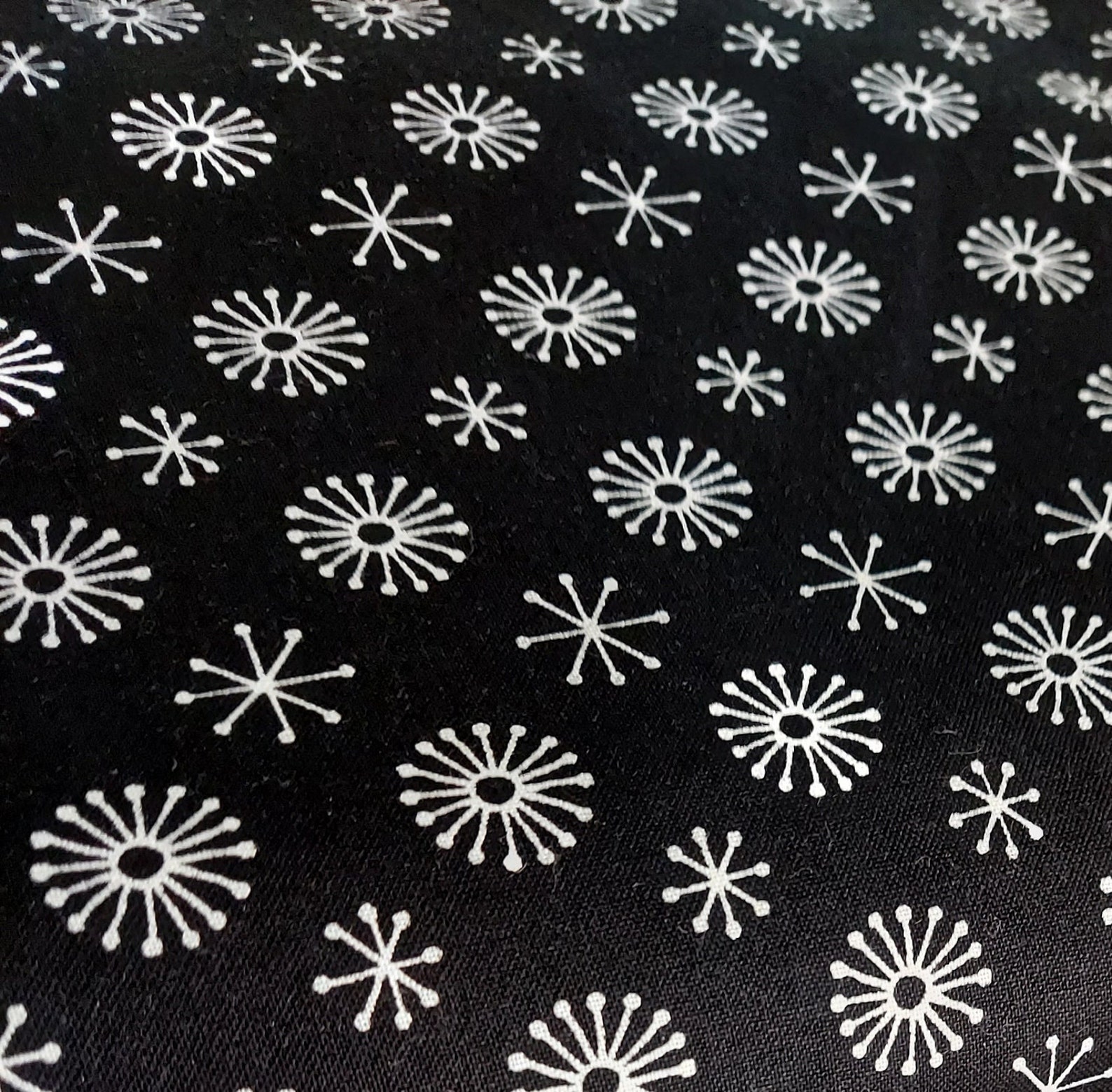 Cotton Fabric: Jacks Black and White Gramercy BTR7030 by Blank Quilting ...