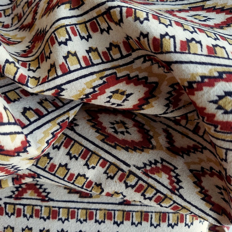Aztec Print Fabric - Etsy UK