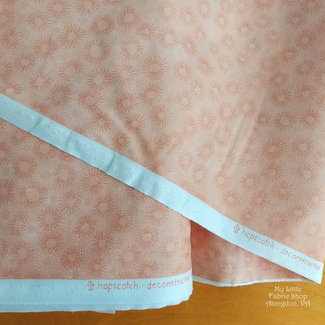 Cotton Fabric: Deconstructed Dandelions "hopscotch" Blush 3219 by RJR ...