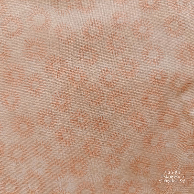Cotton Fabric: Deconstructed Dandelions "hopscotch" Blush 3219 by RJR ...