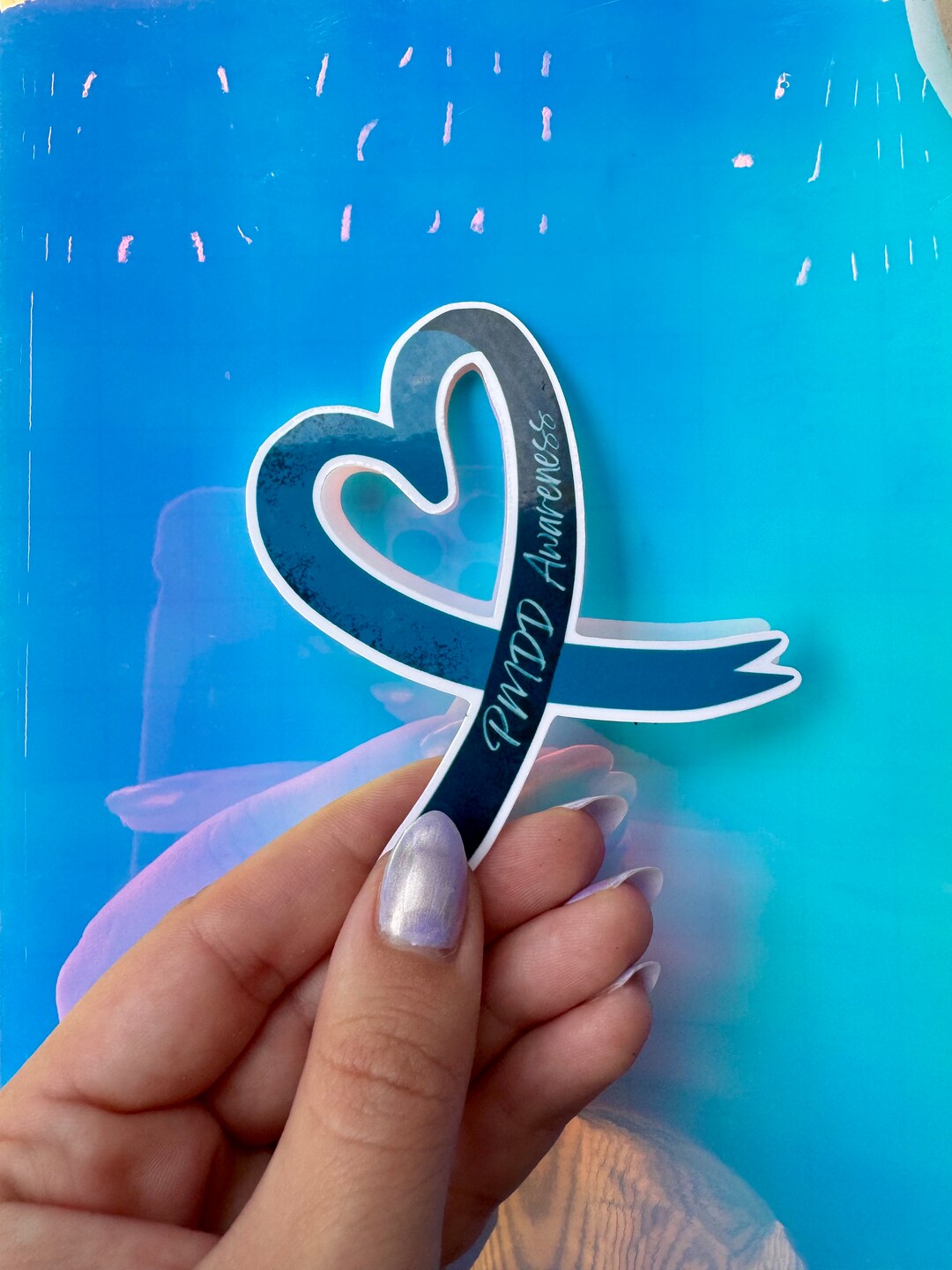 PMDD Awareness Ribbon Sticker - Etsy