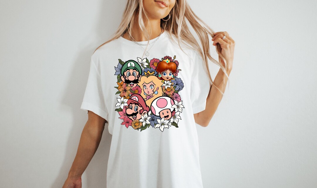 Return to Mario Floral Shirts, the Super Mario Bros Movie, Main Street ...