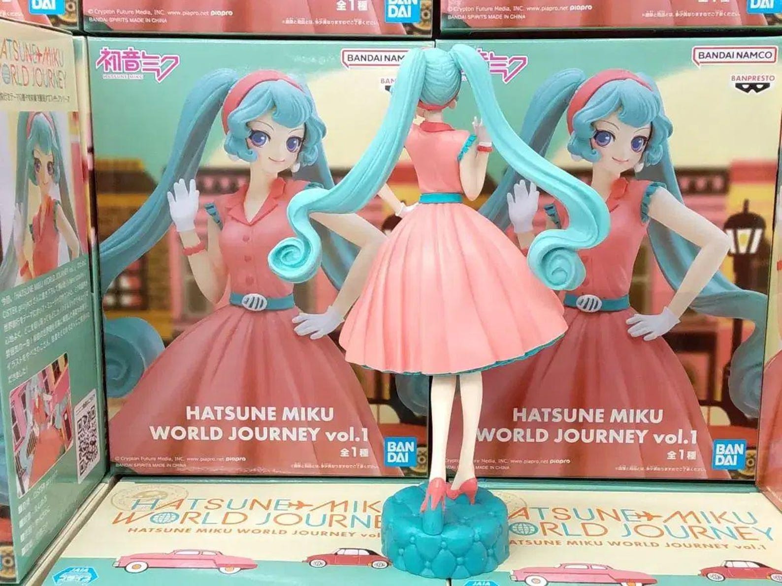 Hatsune Miku World Journey Vol 1 Figure Vocaloid Piapro BANPRESTO 7in ...