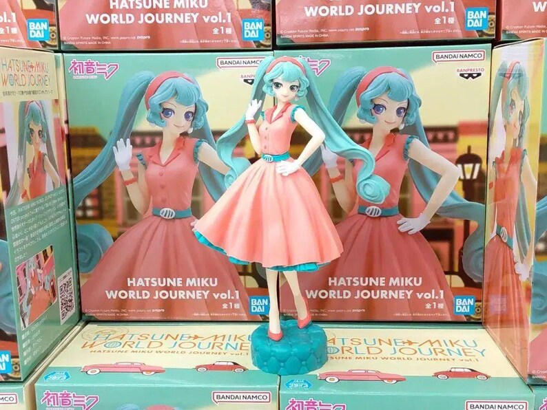 Hatsune Miku World Journey Vol 1 Figure Vocaloid Piapro BANPRESTO 7in ...
