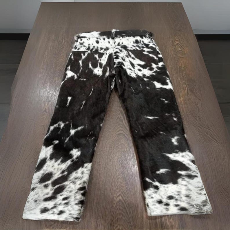 Custom Made Cowhide Hair on Pants for Men & Women Western Style Cowboy ...