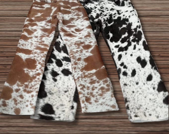 Custom Made Cowhide Hair on Pants for Men & Women Western Style Cowboy ...