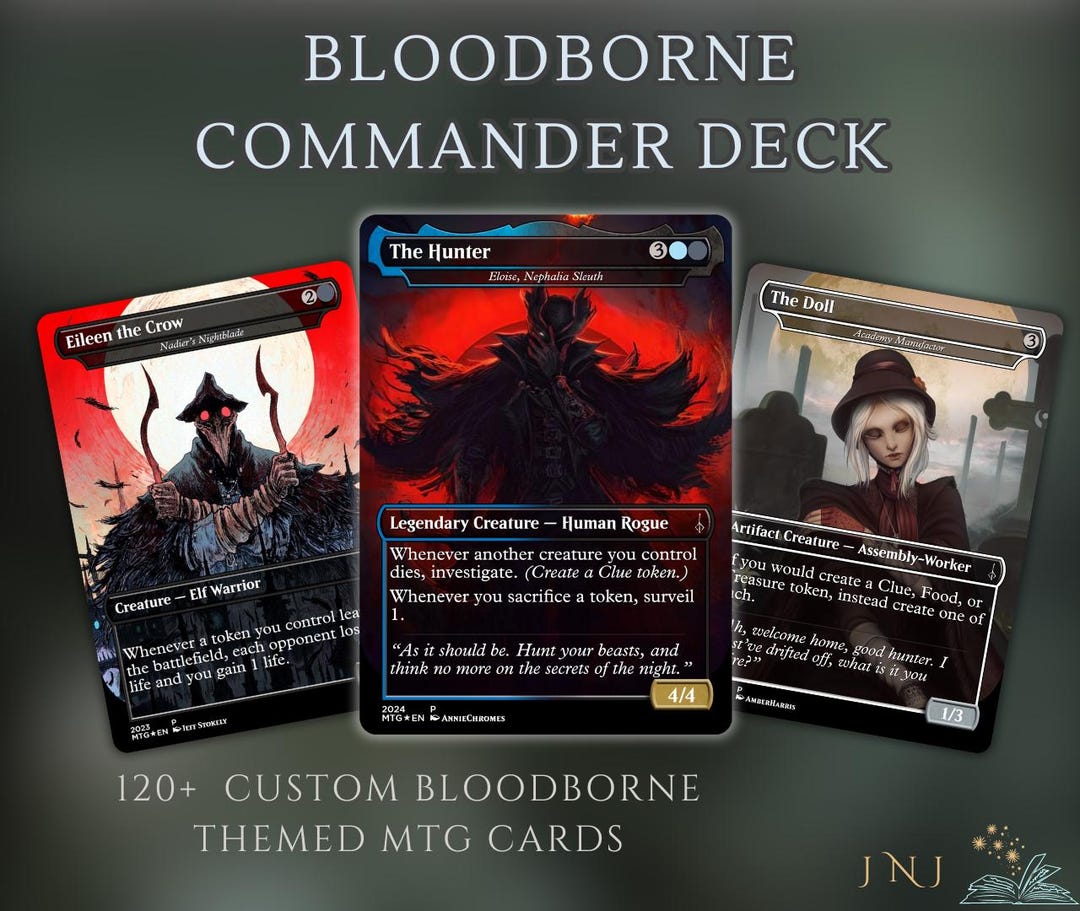 Bloodborne Themed Commander Deck MTG Proxies, 120 Unique Cards, Quality ...