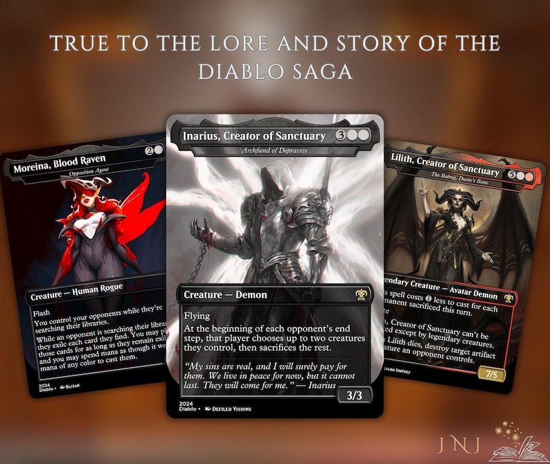 Diablo Themed Commander Deck Proxies, Demon Tribal/reanimation, 105 ...