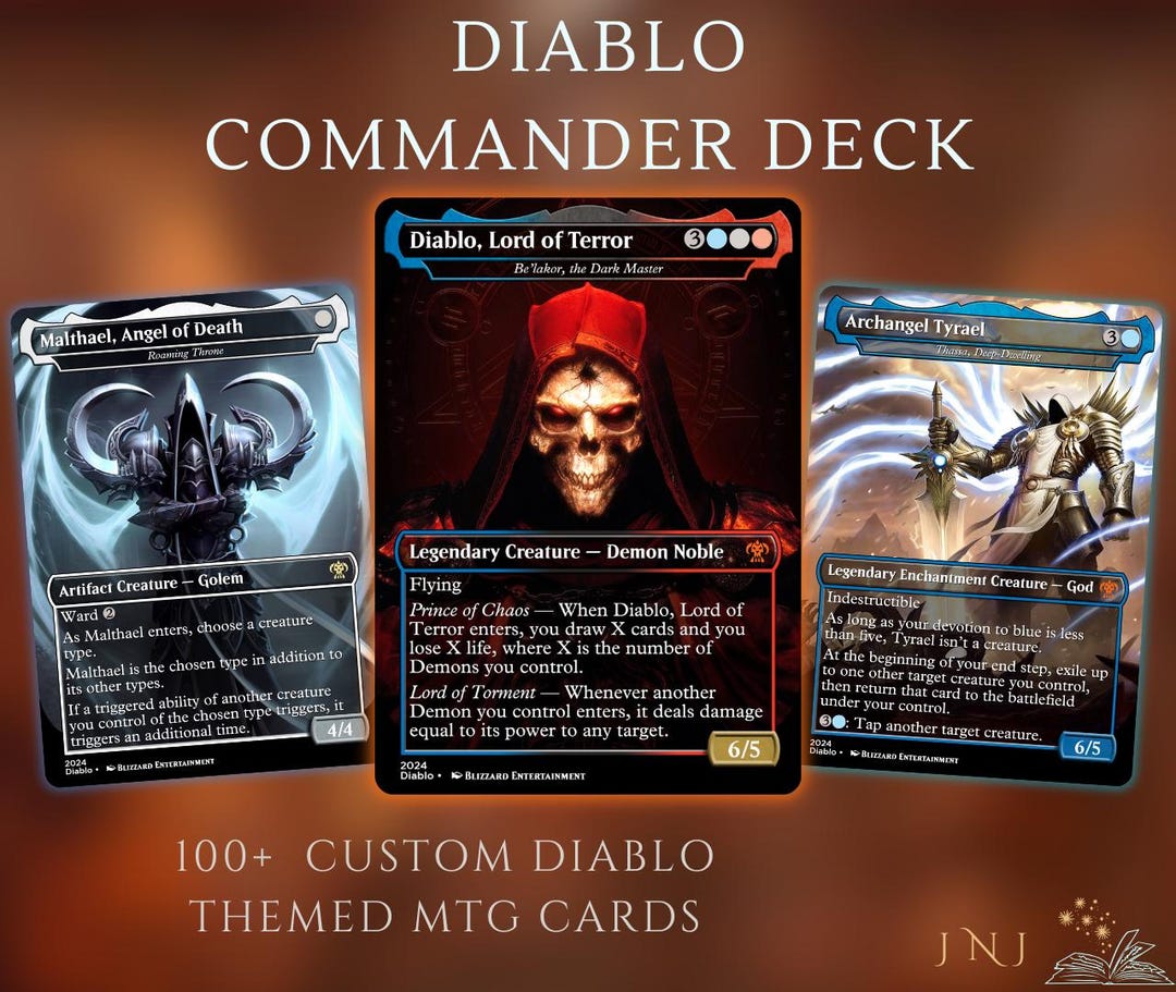 Diablo Themed Commander Deck Proxies, Demon Tribal/reanimation, 105 ...
