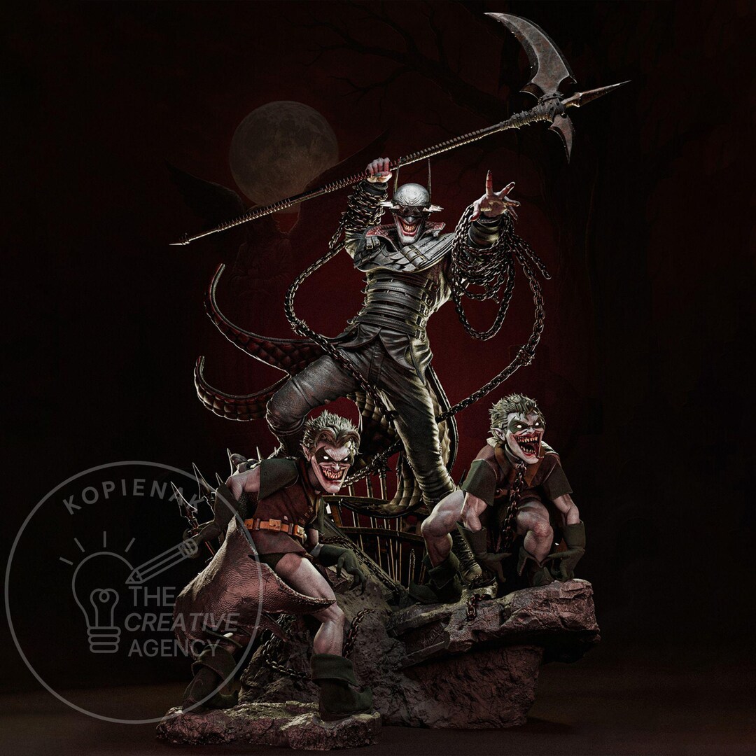 Gothic Reaper Fanart STL Statue | 1/6 Scale | Dark Warrior With Scythe ...