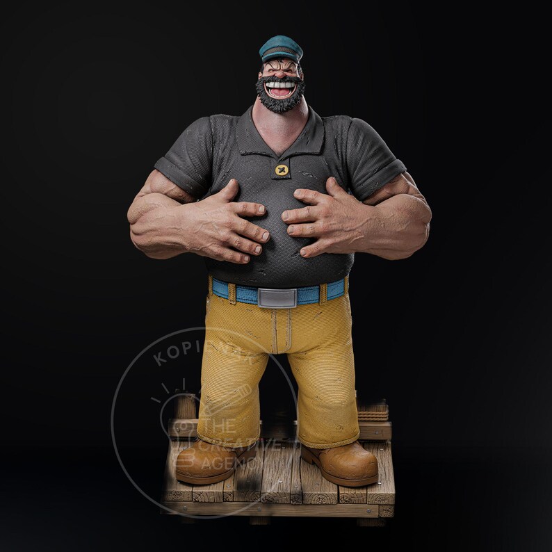 Bluto Fanart 3D STL Statue + Bust | 1/6 Scale Model (digital Download ...