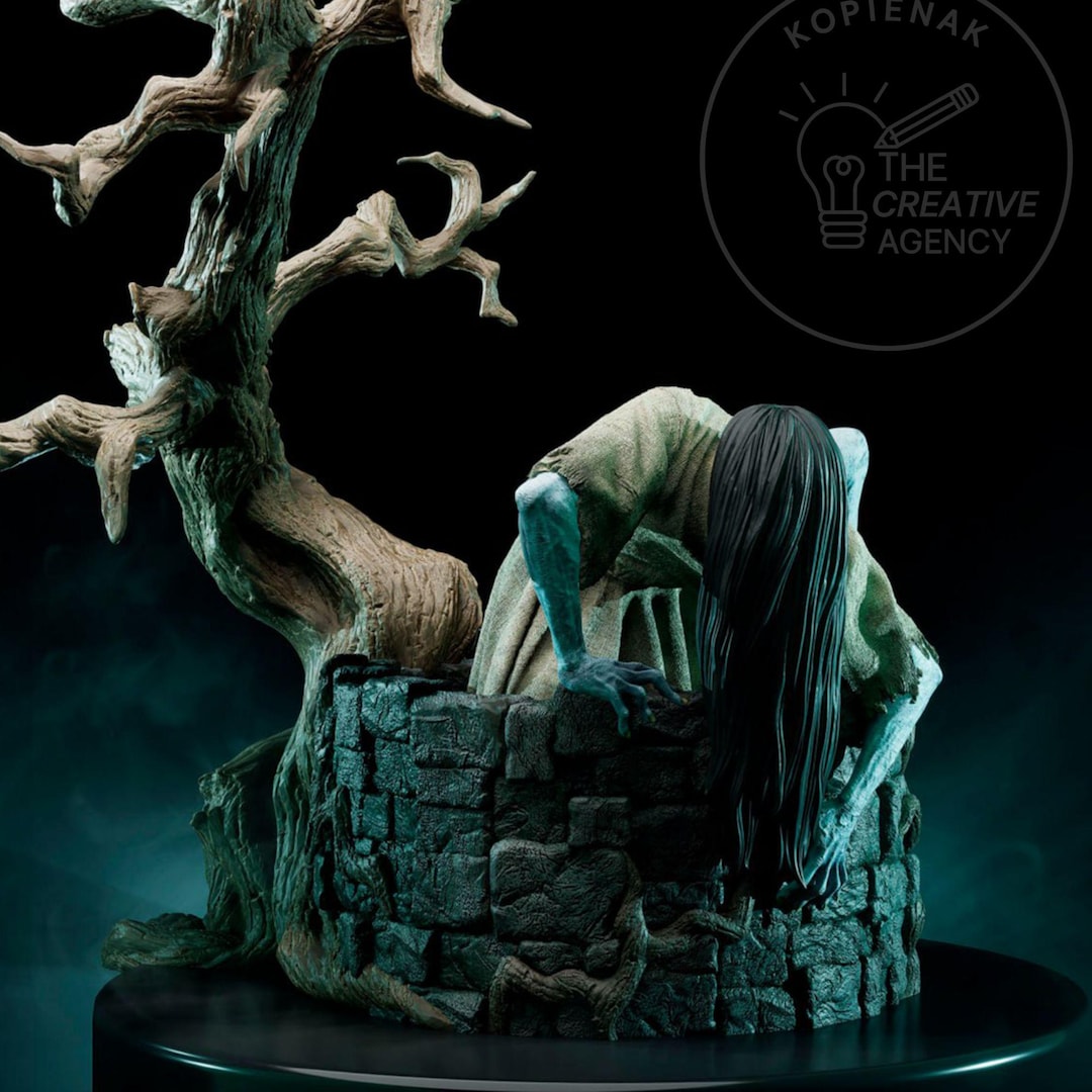 Creepy Well Spirit Fanart STL | 1/6 Scale | Horror Crawling Scene ...