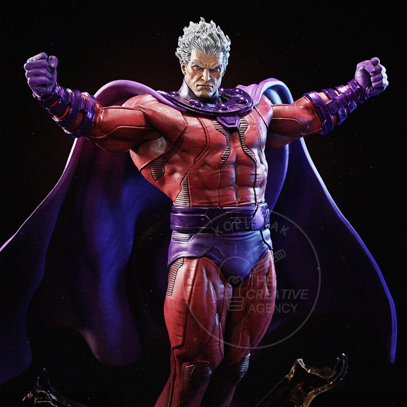 Magneto Marvel 1:6 Scale Statue STL File | Pre-supported 3D Print ...