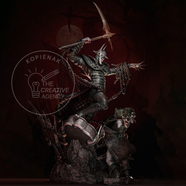 Gothic Reaper Fanart STL Statue | 1/6 Scale | Dark Warrior With Scythe ...