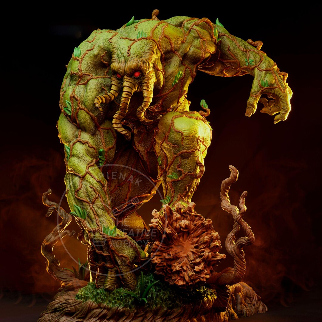 Marsh Monster Statue | 1/6 Scale Swamp Diorama (3D STL Print File) - Etsy