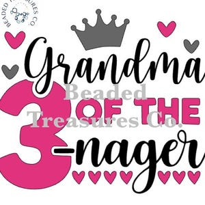 Little Miss Threenager PNG Bundle | Birthday | Event | Party | Girly ...