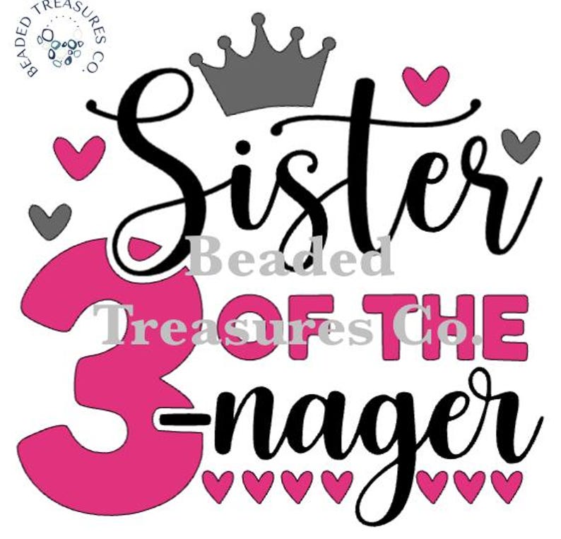 Little Miss Threenager PNG Bundle | Birthday | Event | Party | Girly ...