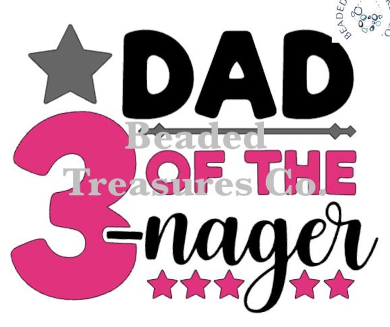 Little Miss Threenager PNG Bundle | Birthday | Event | Party | Girly ...