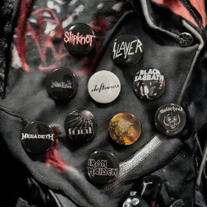 Metal Band Pinback Buttons, Heavy Metal, Metalcore, Hardcore, Rock ...