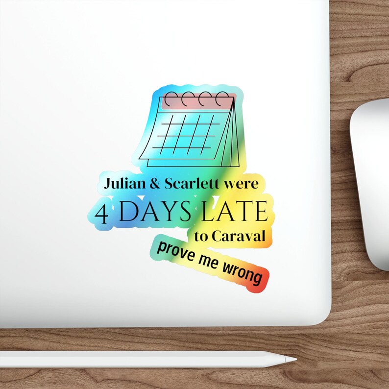Caraval 4 Days Late 6x6 Holographic Die-cut Sticker - Etsy