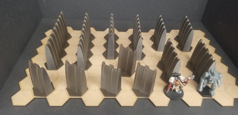 Hex Based Playmat With Terrain. 6mm Scale Playmate. - Etsy