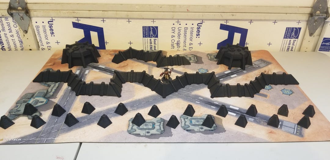 Warhammer 40k Trenches, Tank Traps, and Bunkers, Flames of War, Table ...