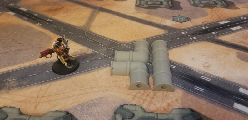 Warhammer 40k, Table Top Terrain, Nuclear Power Plant Pipes - Etsy