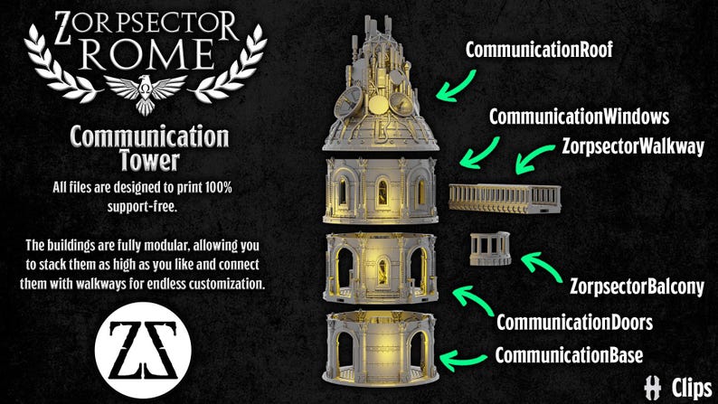Zorpsector Rome Ruins! Table Top Terrain, Modular Terrain, Table Top ...