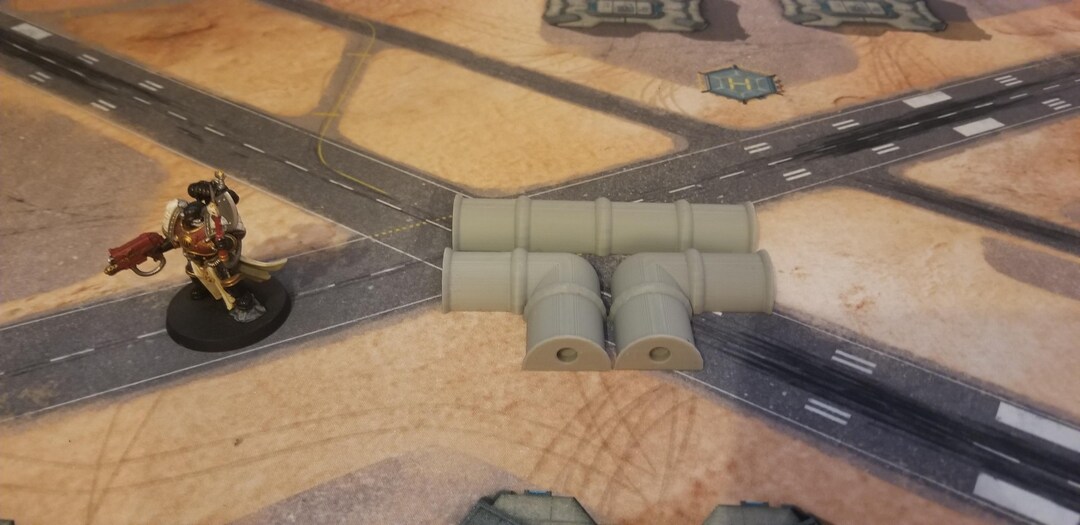 Warhammer 40k, Table Top Terrain, Nuclear Power Plant Pipes - Etsy