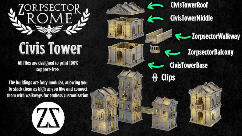 Zorpsector Rome Ruins! Table Top Terrain, Modular Terrain, Table Top ...