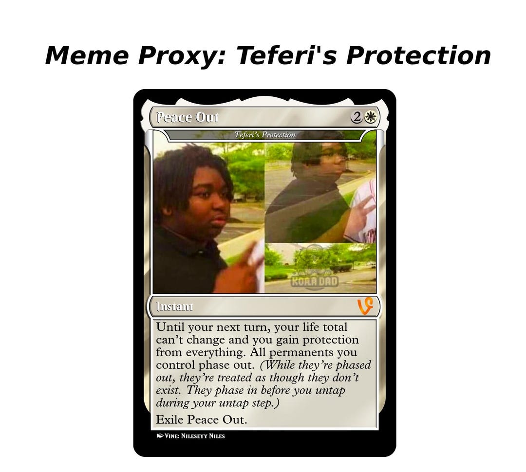 Meme Proxy: Teferi's Protection - Etsy
