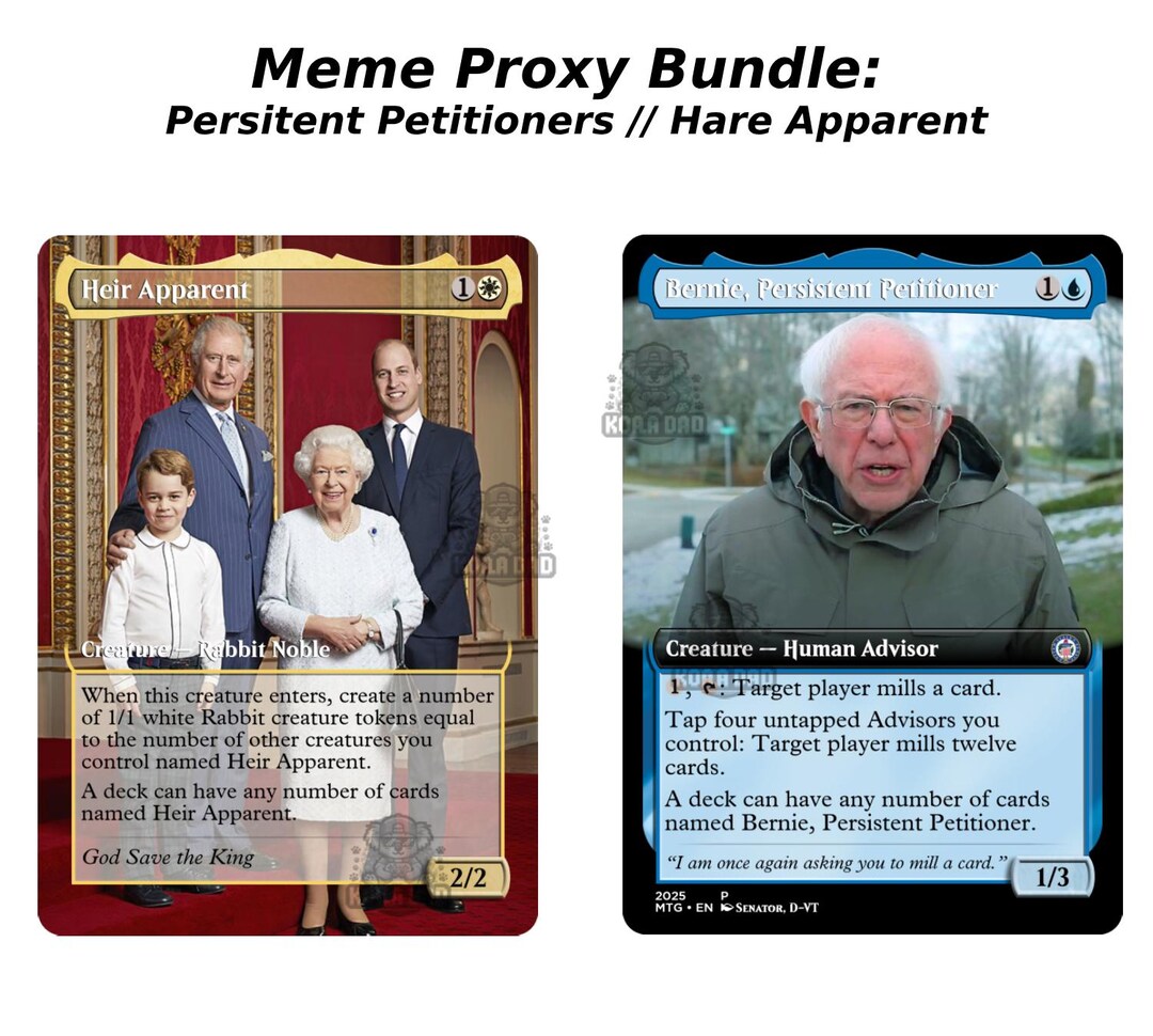 Meme Bundle: Hare Apparent and Persistent Petitioners - Etsy