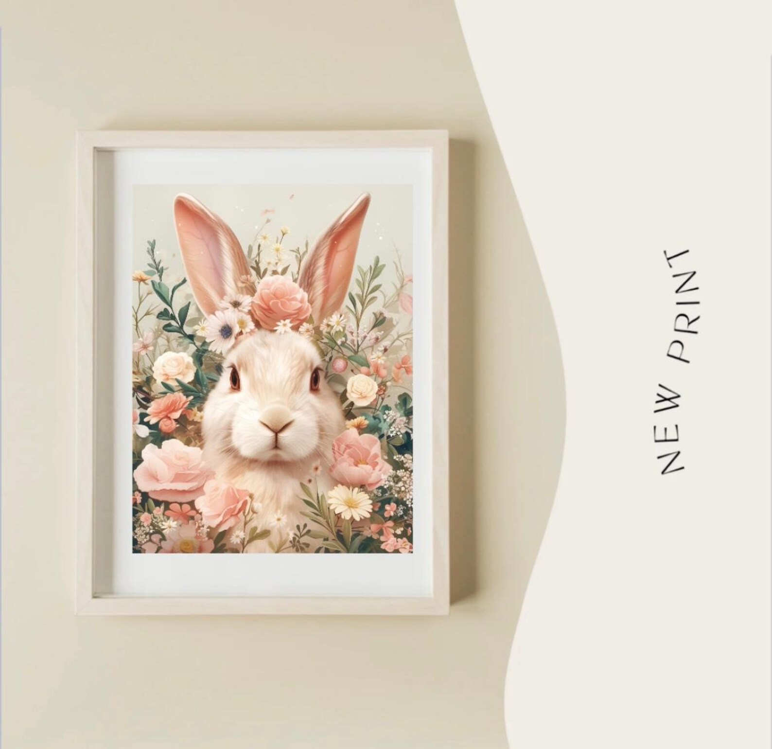 Charming and Adorabl Vintage Portrait of an Easter Bunny - Etsy