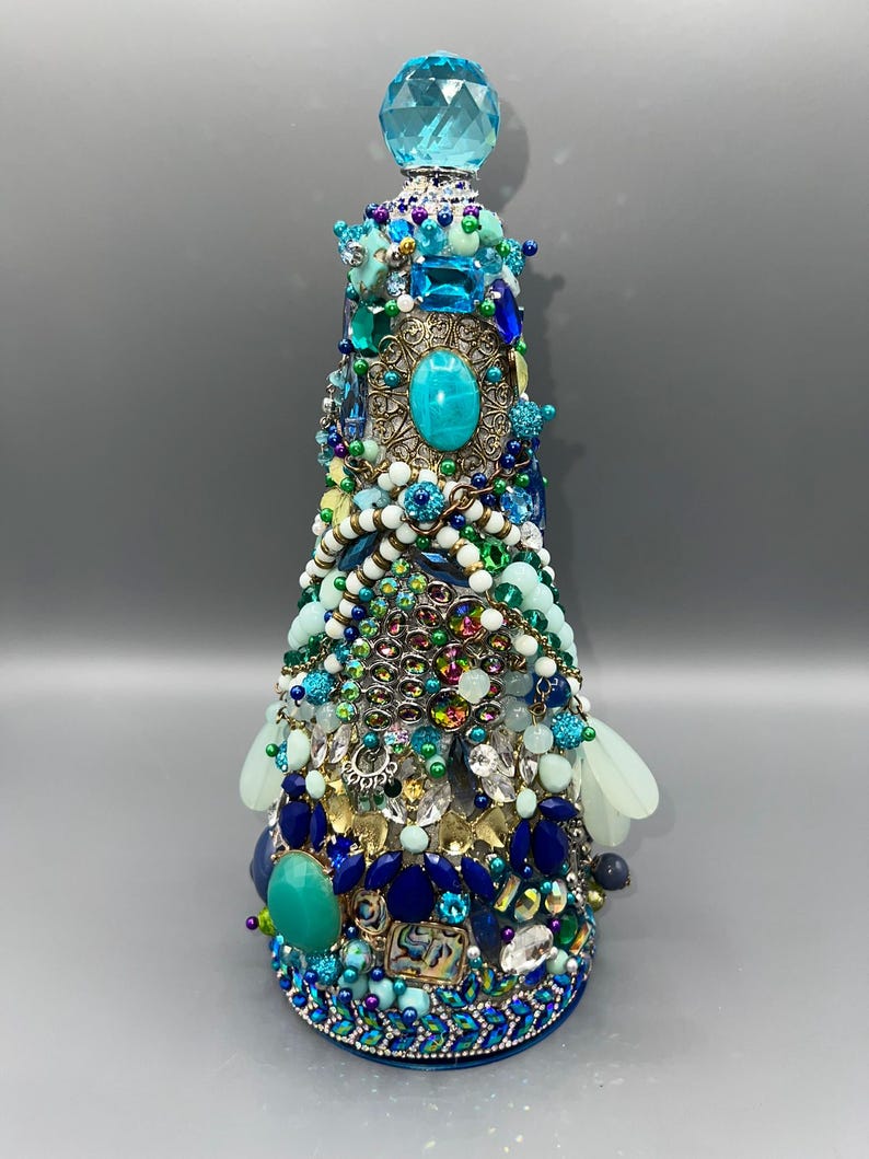 Jeweled Tree Turquoise Blue and Green - Etsy