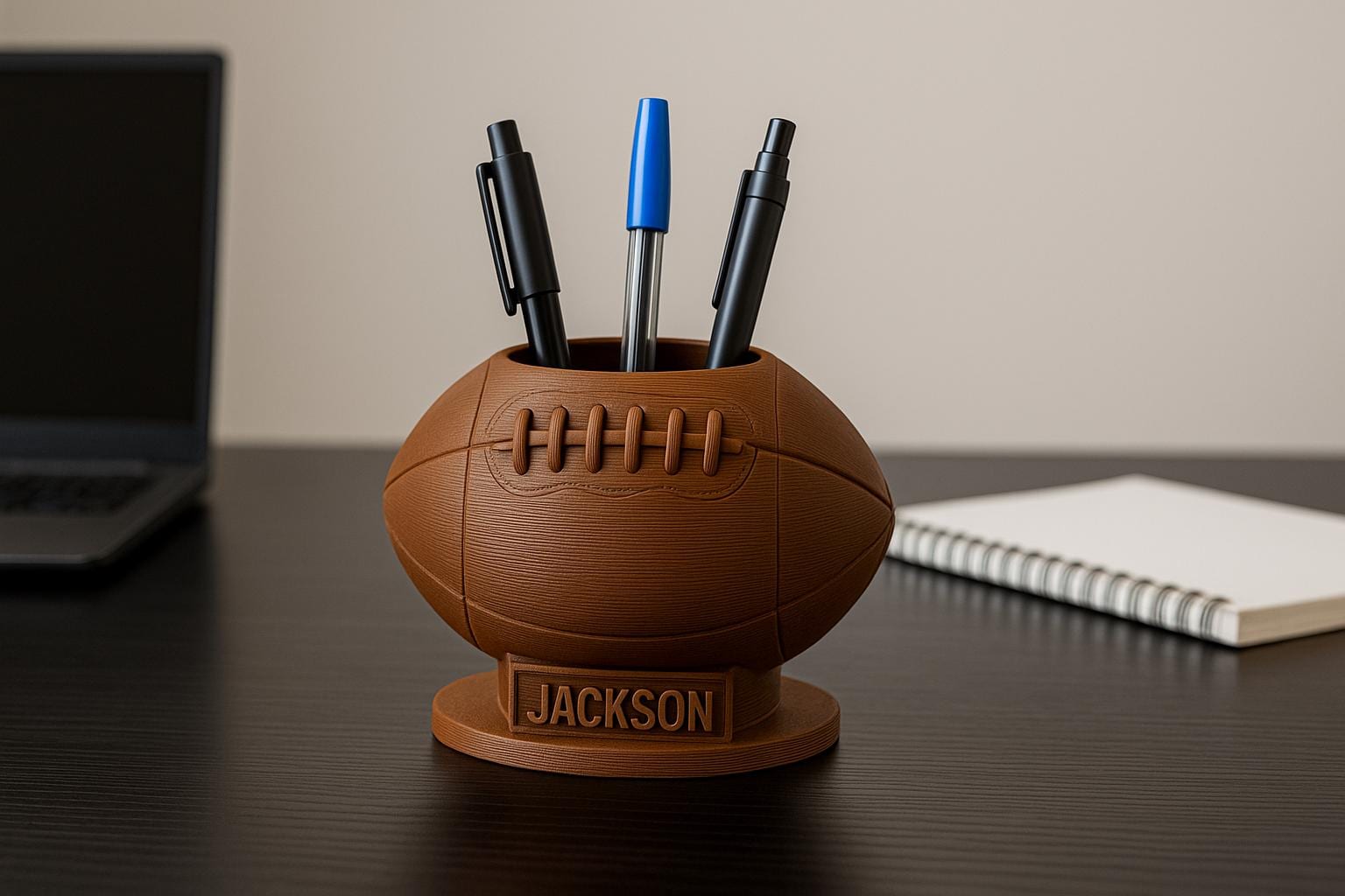 Custom American Football Pen Holder – 3d-printed Desk Organizer ...