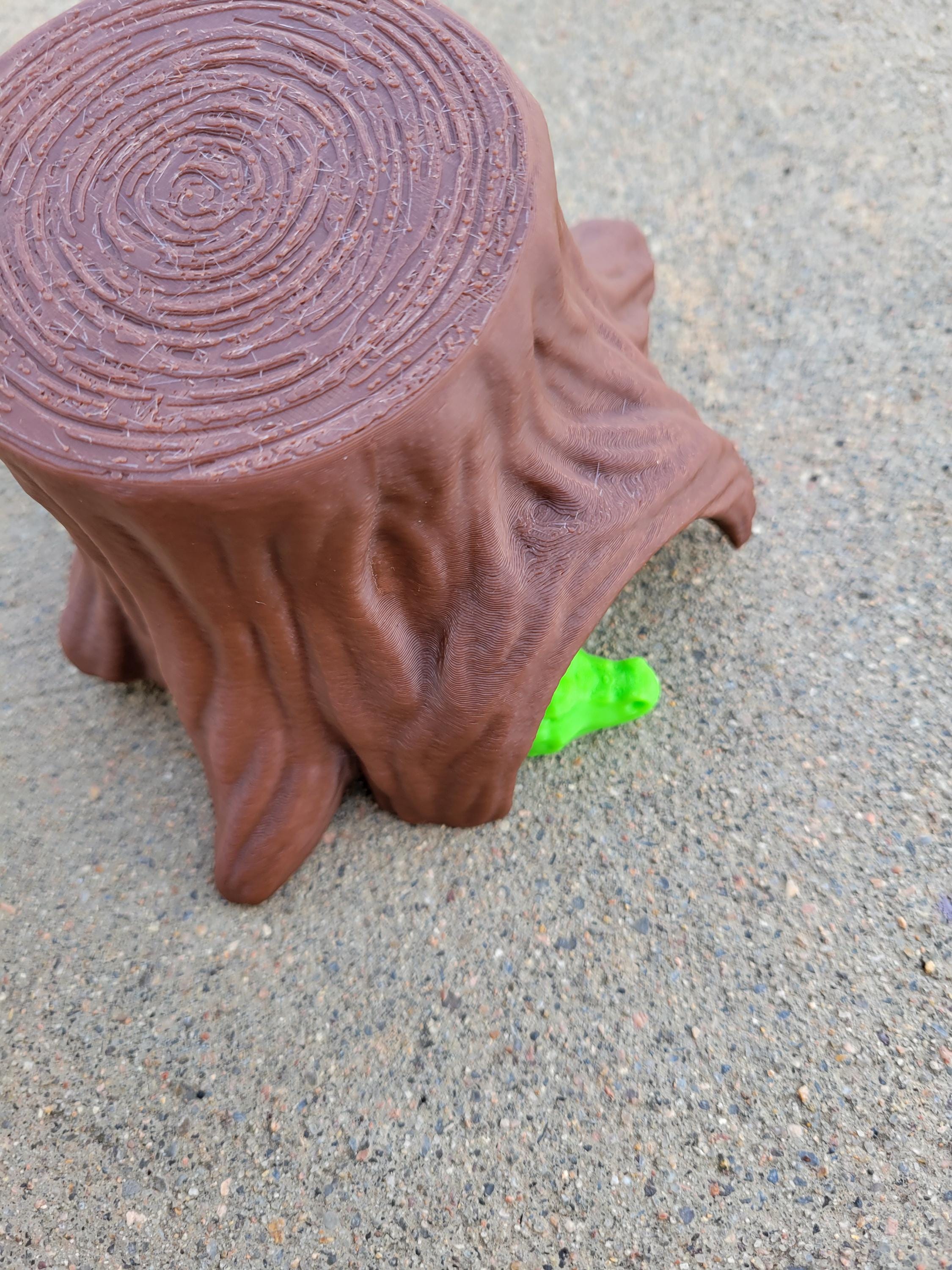 3D Printed Tree Stump Spider Hide – Realistic Reptile | Tarantula ...