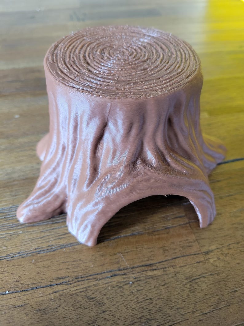 3D Printed Tree Stump Spider Hide – Realistic Reptile | Tarantula ...
