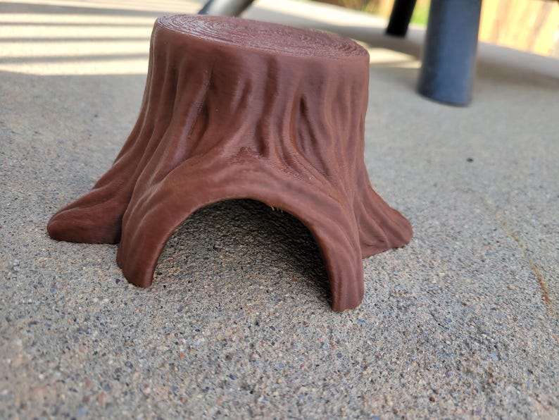 3D Printed Tree Stump Spider Hide – Realistic Reptile | Tarantula ...