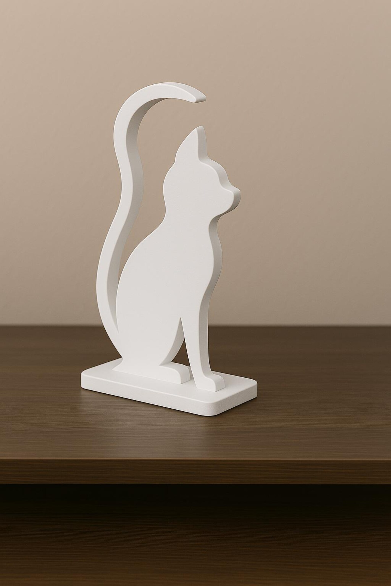 3D Printed Cat Headphone Stand – Unique Gift for Cat Lovers, Gamer Desk ...