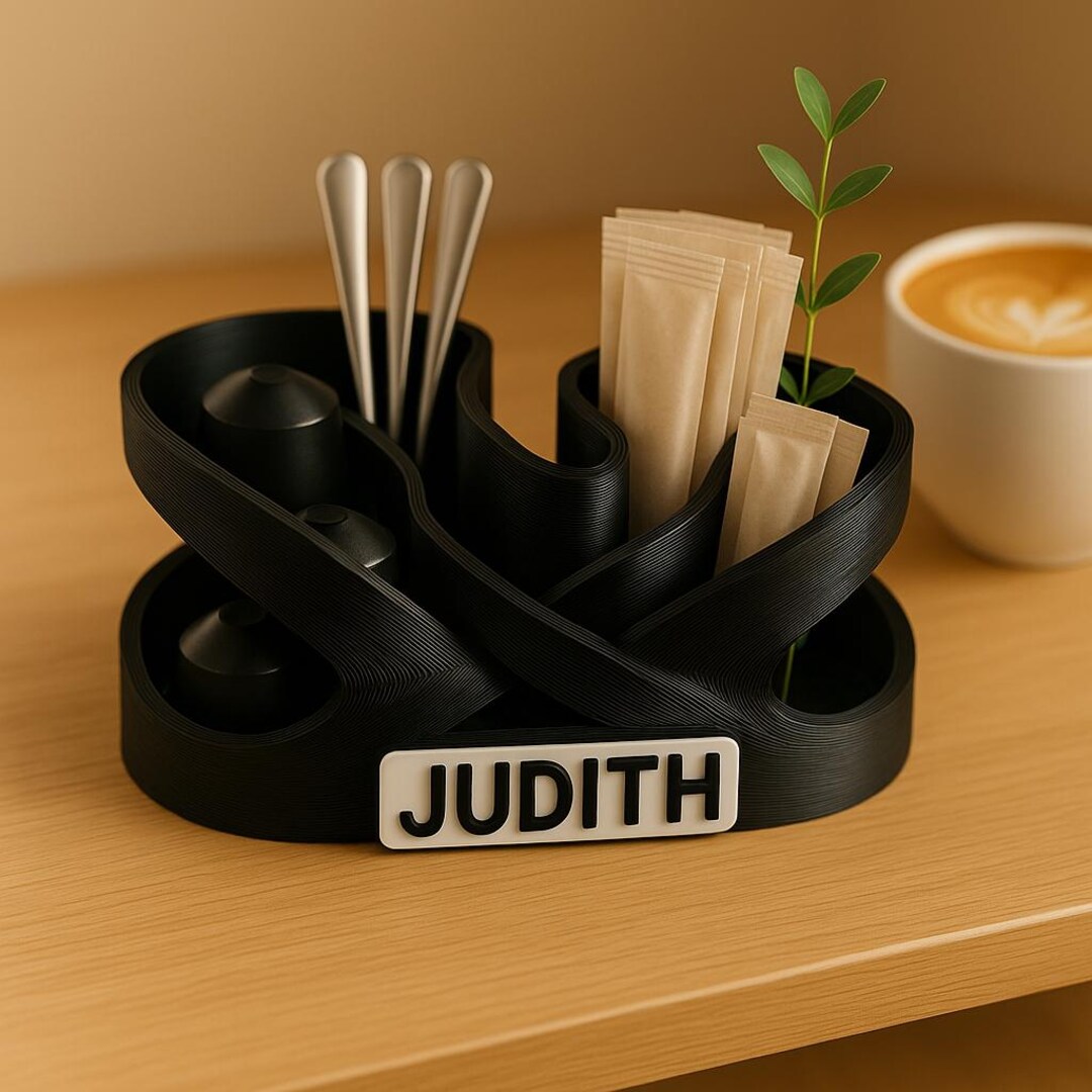 Personalized DNA Helix Coffee Pod Organizer | Custom‑name 3d‑printed ...