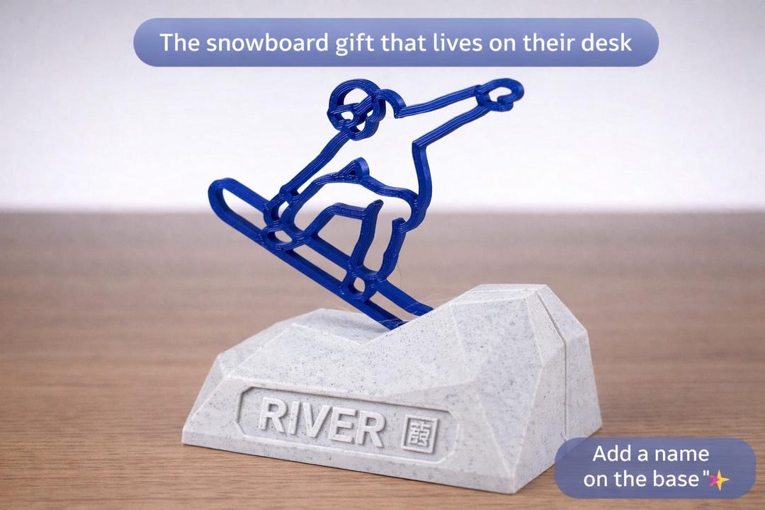 Personalized Snowboarder Desk Decor Trophy – Snowboarding Gifts for Him ...
