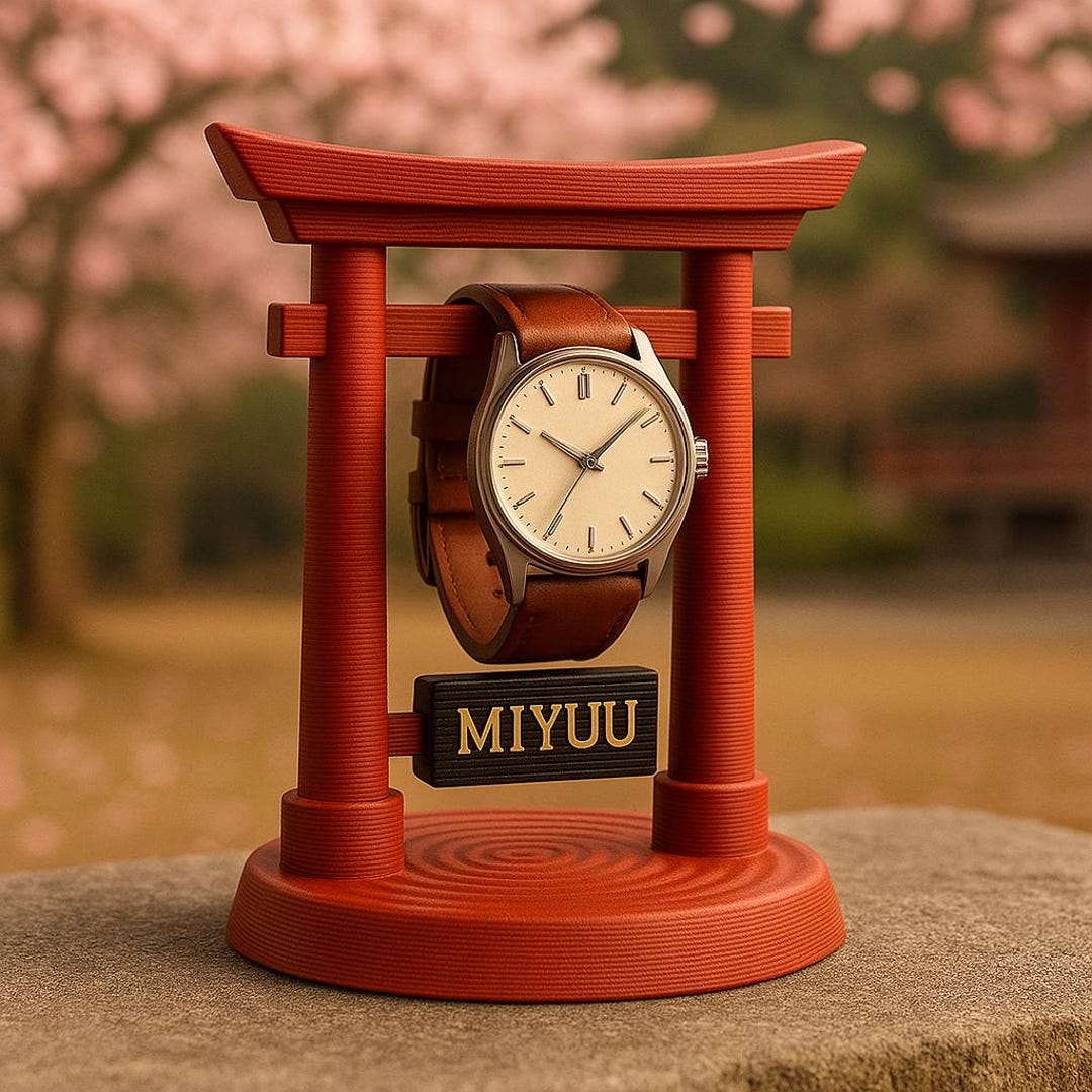 Japanese Torii Gate Watch Stand – Personalized 3D Printed Zen Shrine ...